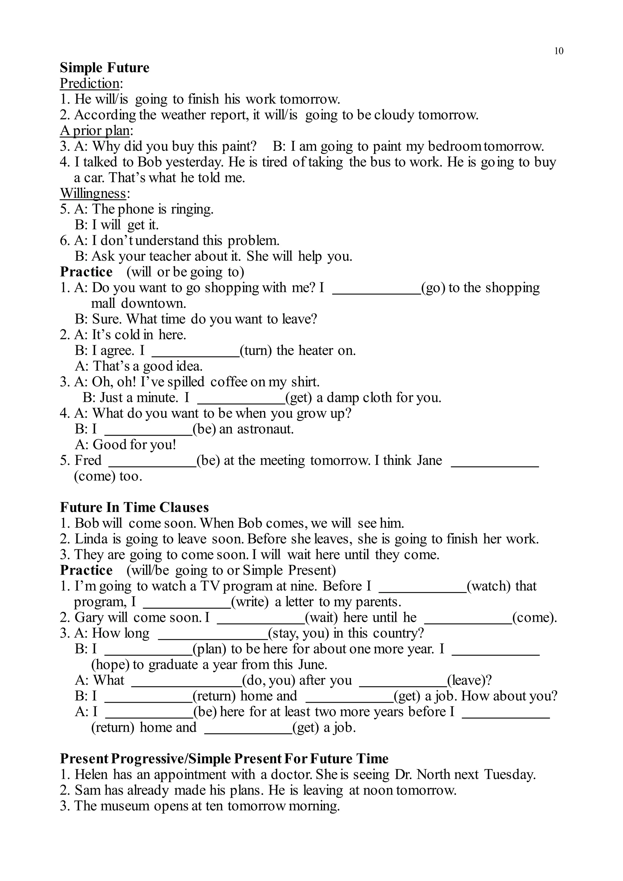 CREATIVE THINKING - Grammar Tenses | DOCX