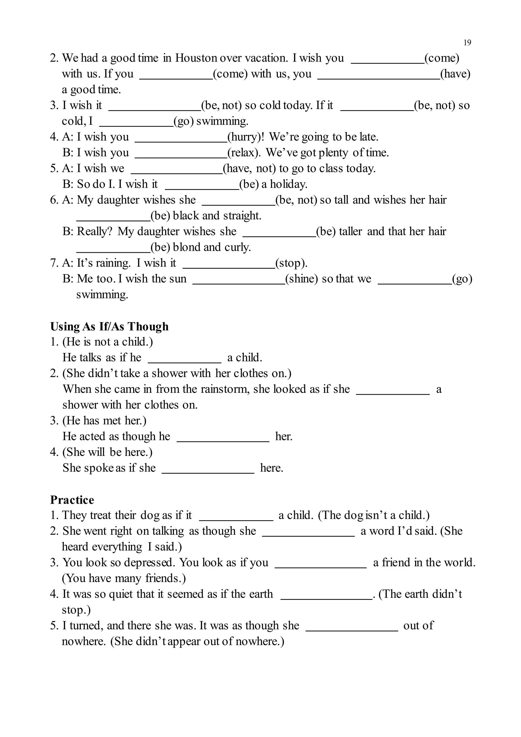 CREATIVE THINKING - Grammar Tenses | DOCX