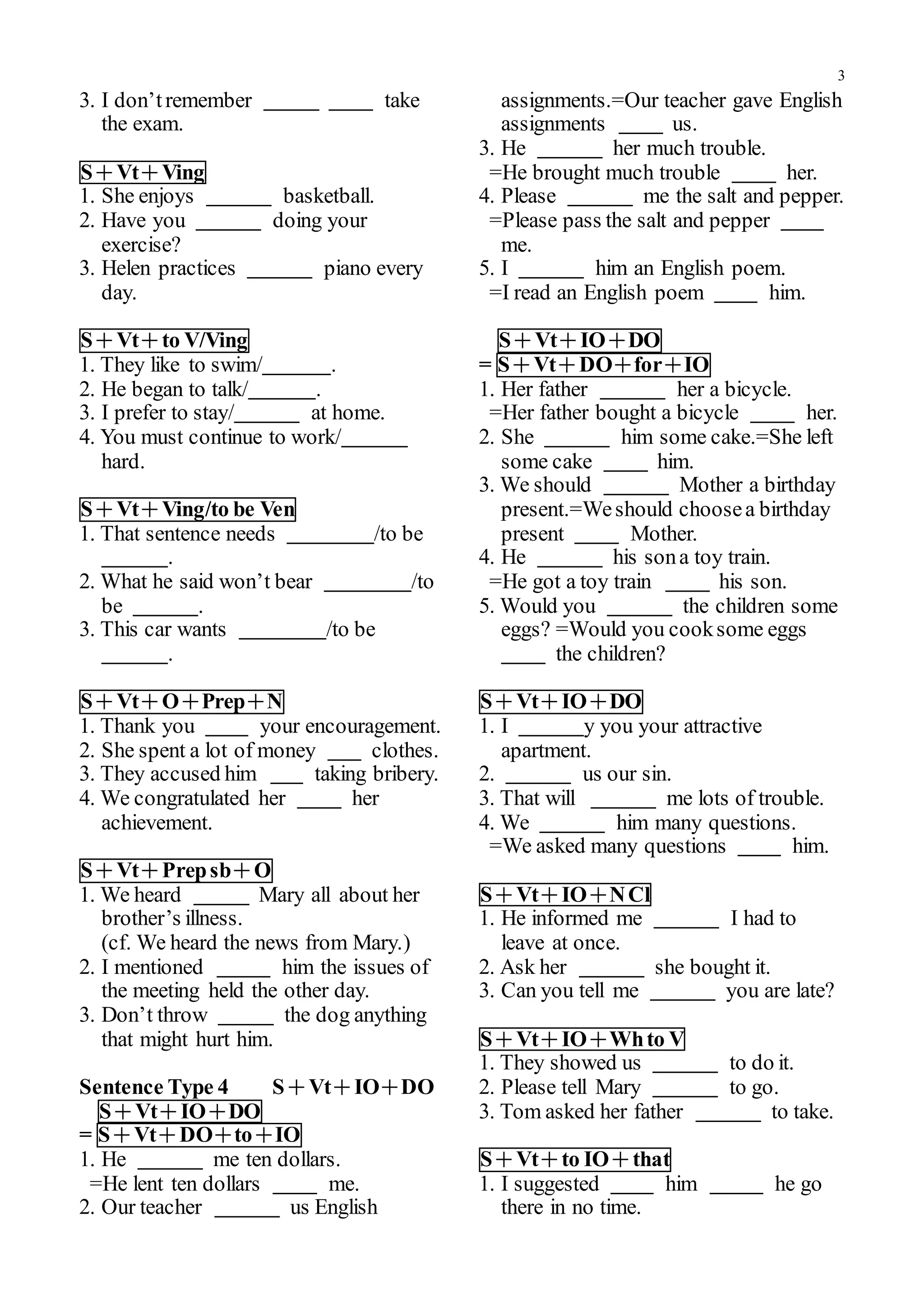 CREATIVE THINKING - Grammar Tenses | DOCX