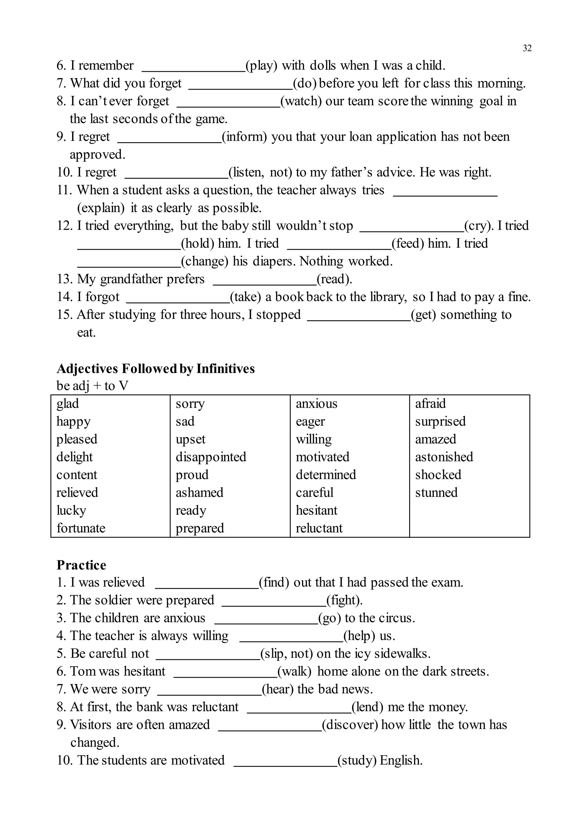 CREATIVE THINKING - Grammar Tenses | DOCX