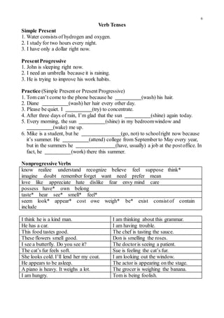 CREATIVE THINKING - Grammar Tenses | PDF