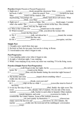 CREATIVE THINKING - Grammar Tenses | DOCX