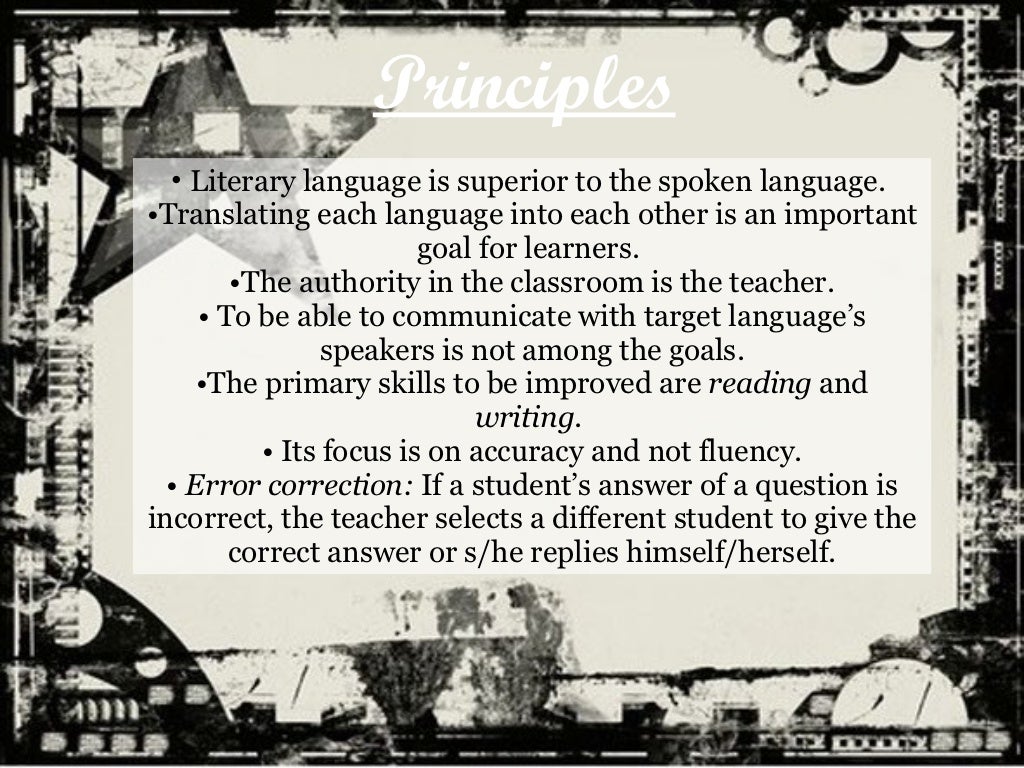 Grammar Translation Method grammar-translation-method