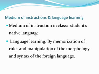Grammar translation method | PPTX