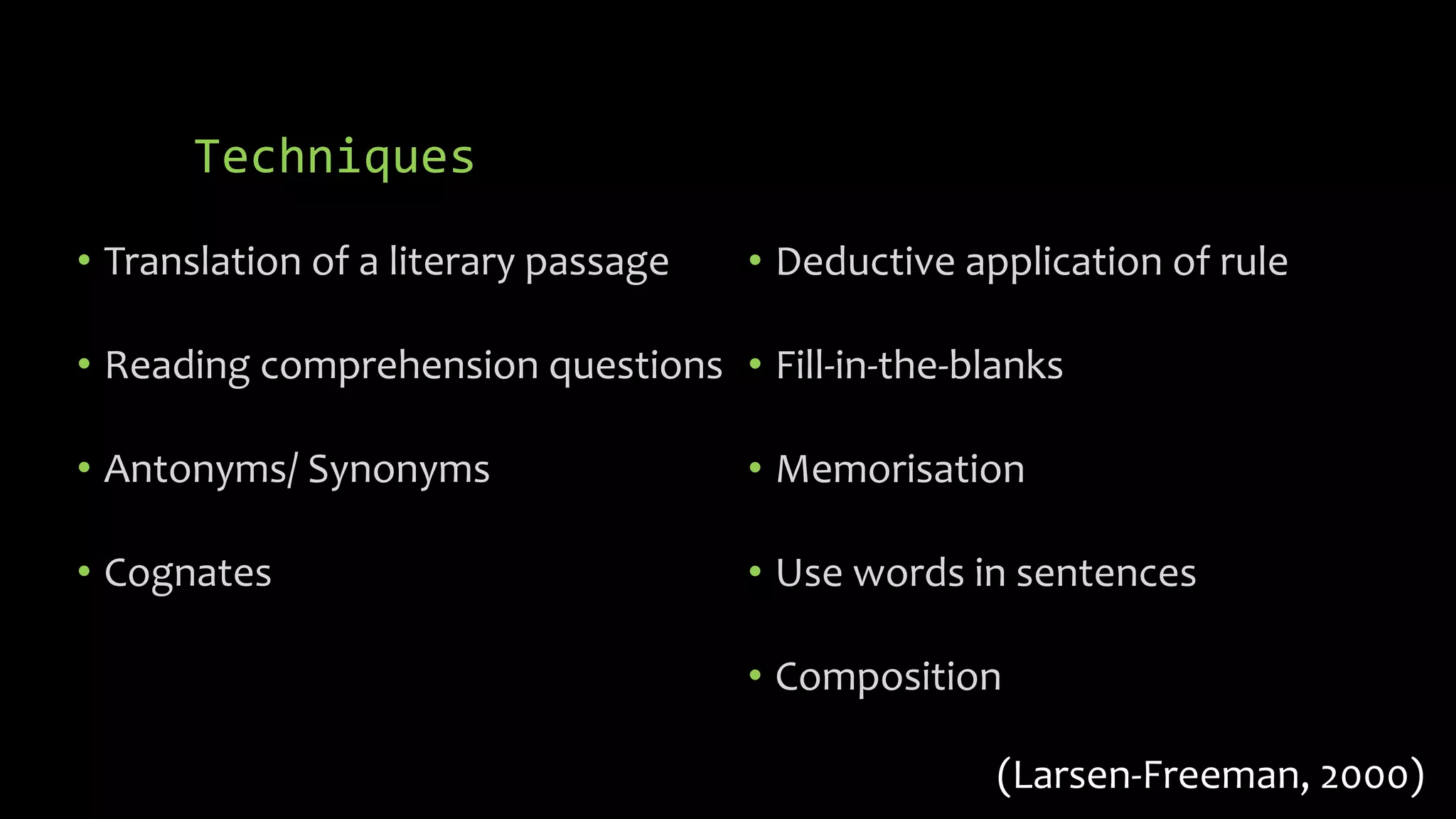 TSLB3033 Principles and Practice in English Language Teaching - Grammar ...