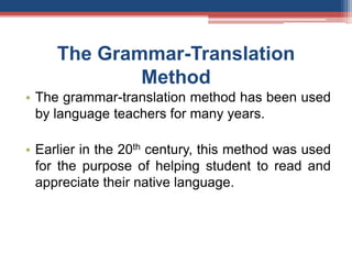 Grammar translation method | PPTX