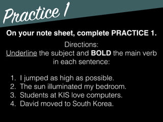 Grammar: Verb Types | PPT