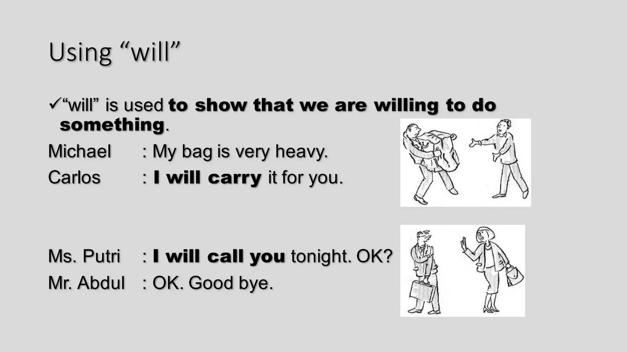 Grammar - WILL and WON'T | PDF