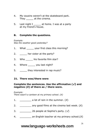 Grammar worksheets | PDF