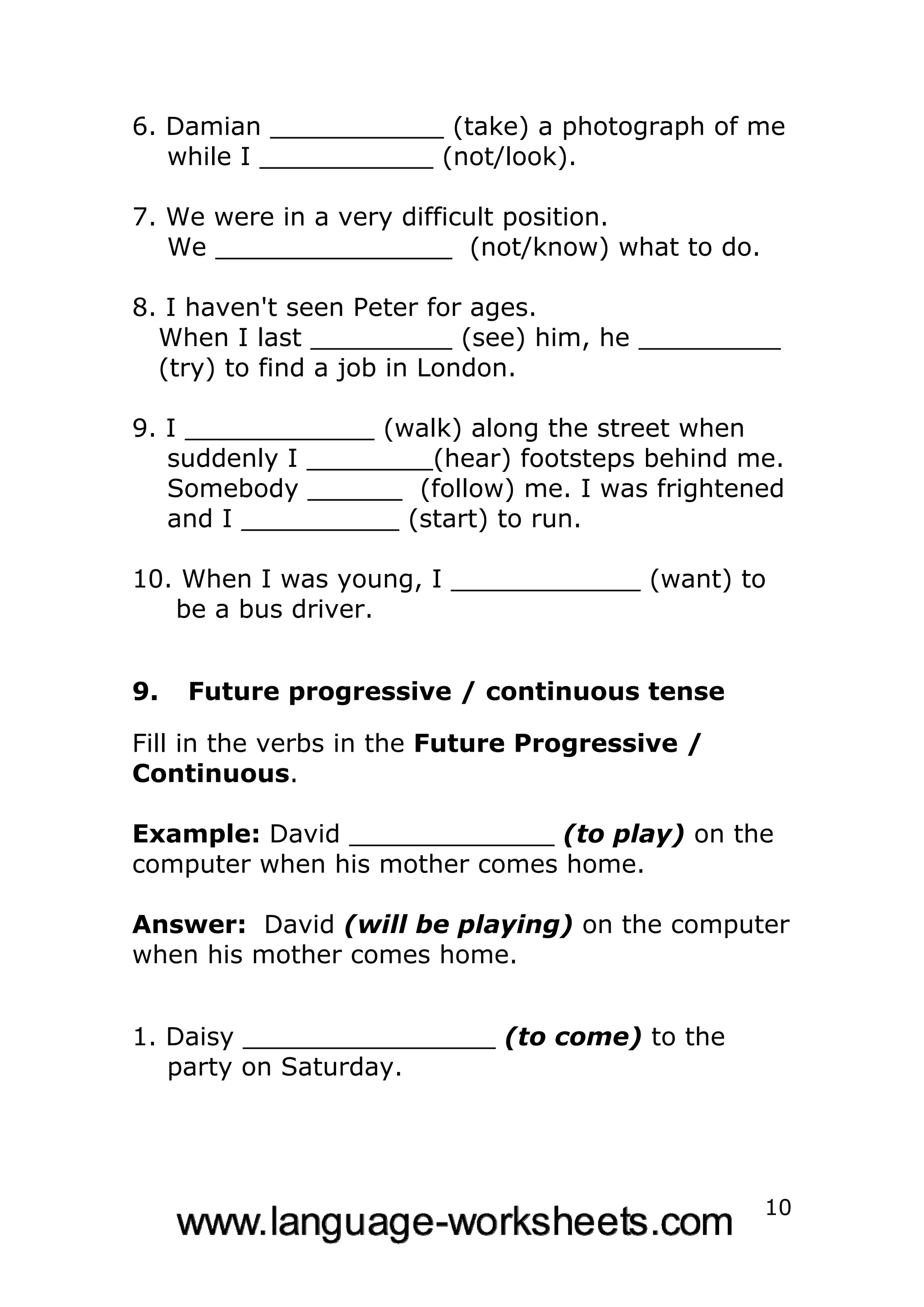 Grammar worksheets-secondary | PDF