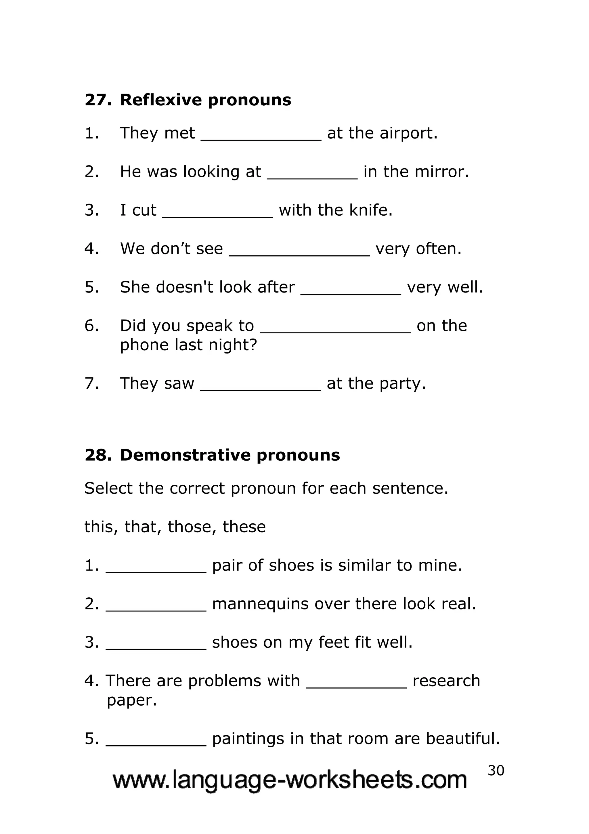 Grammar worksheets-secondary | PDF