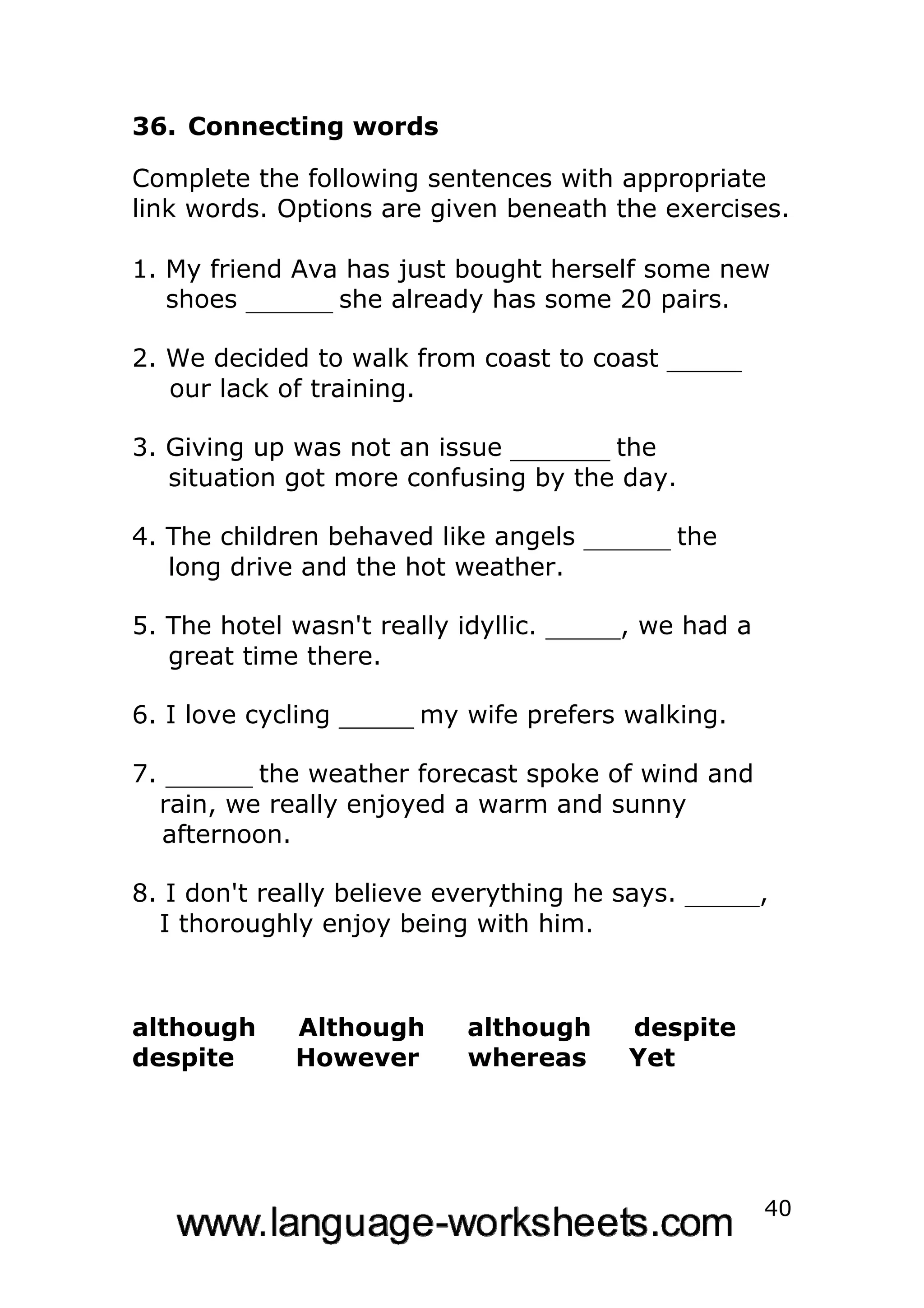 Grammar worksheets-secondary | PDF