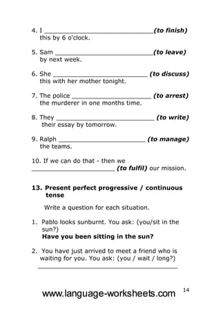 Grammar worksheets-secondary | PDF
