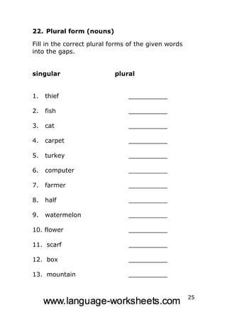 Grammar worksheets-secondary | PDF