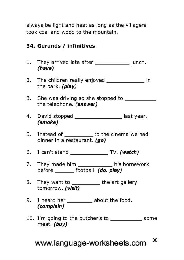 Grammar worksheets-secondary | PDF
