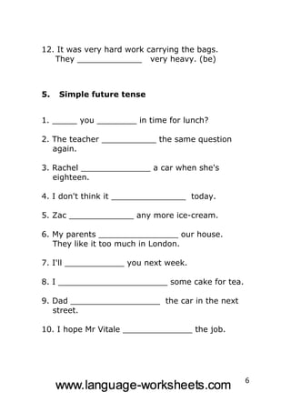 Grammar worksheets-secondary | PDF