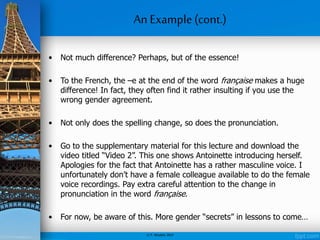 Grammar 1 - Introduction to Gender in French | PPT