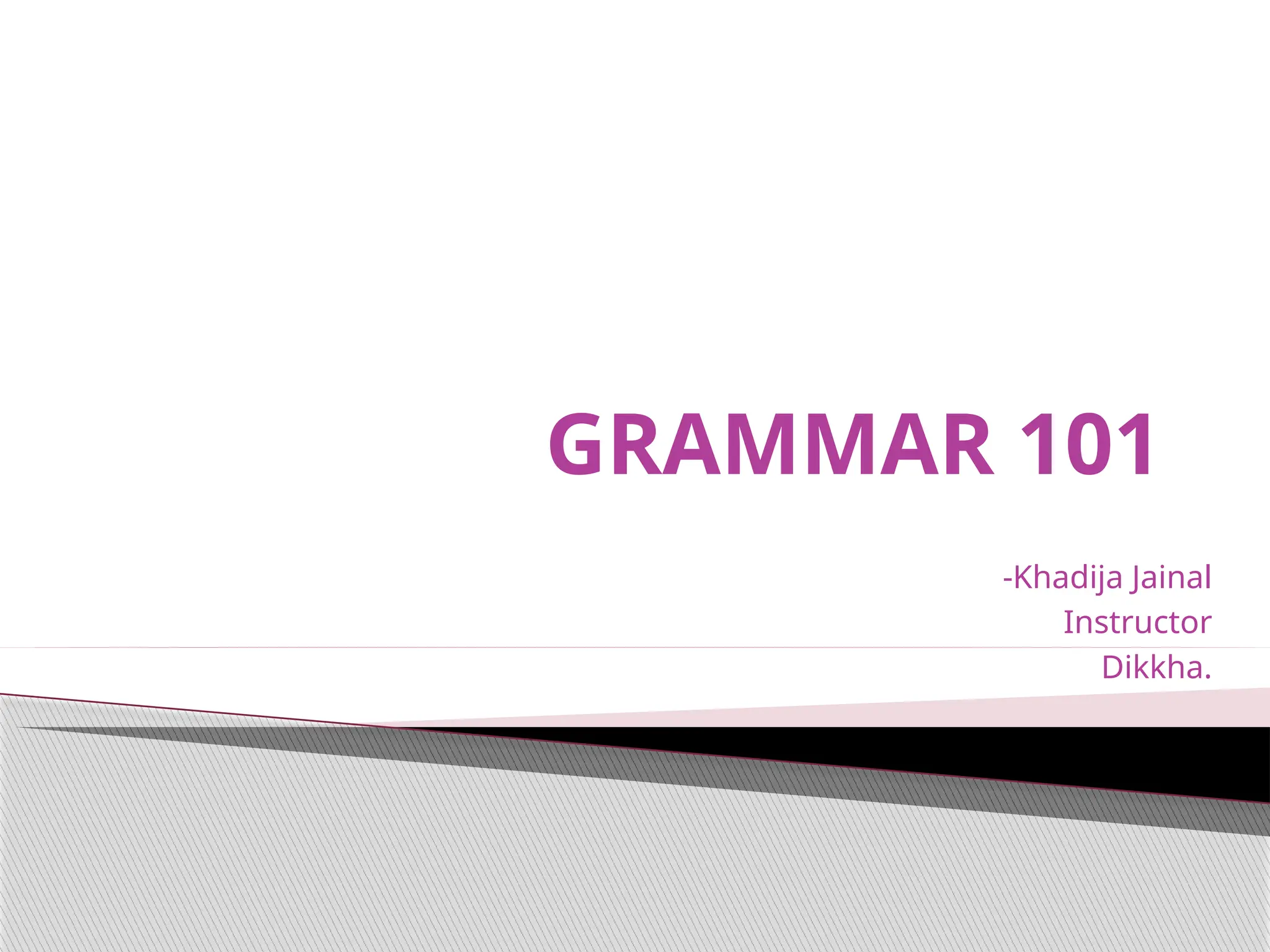 GRAMMAR 101- parts of speech with activities pptx | PPT | Free Download