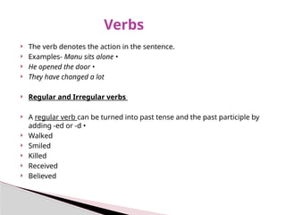 GRAMMAR 101- parts of speech with activities pptx | PPT | Free Download