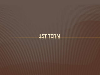 Grammar 1 st term | PPT