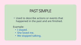 basic grammar 1 - simple tenses powerpoint | PPTX