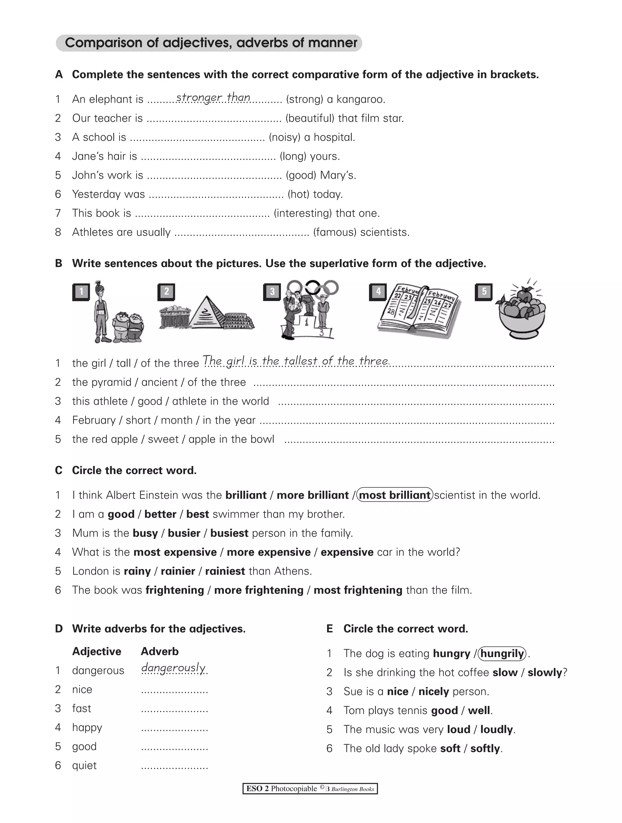 Grammar2 adjectives andadverbs-2629 | PDF