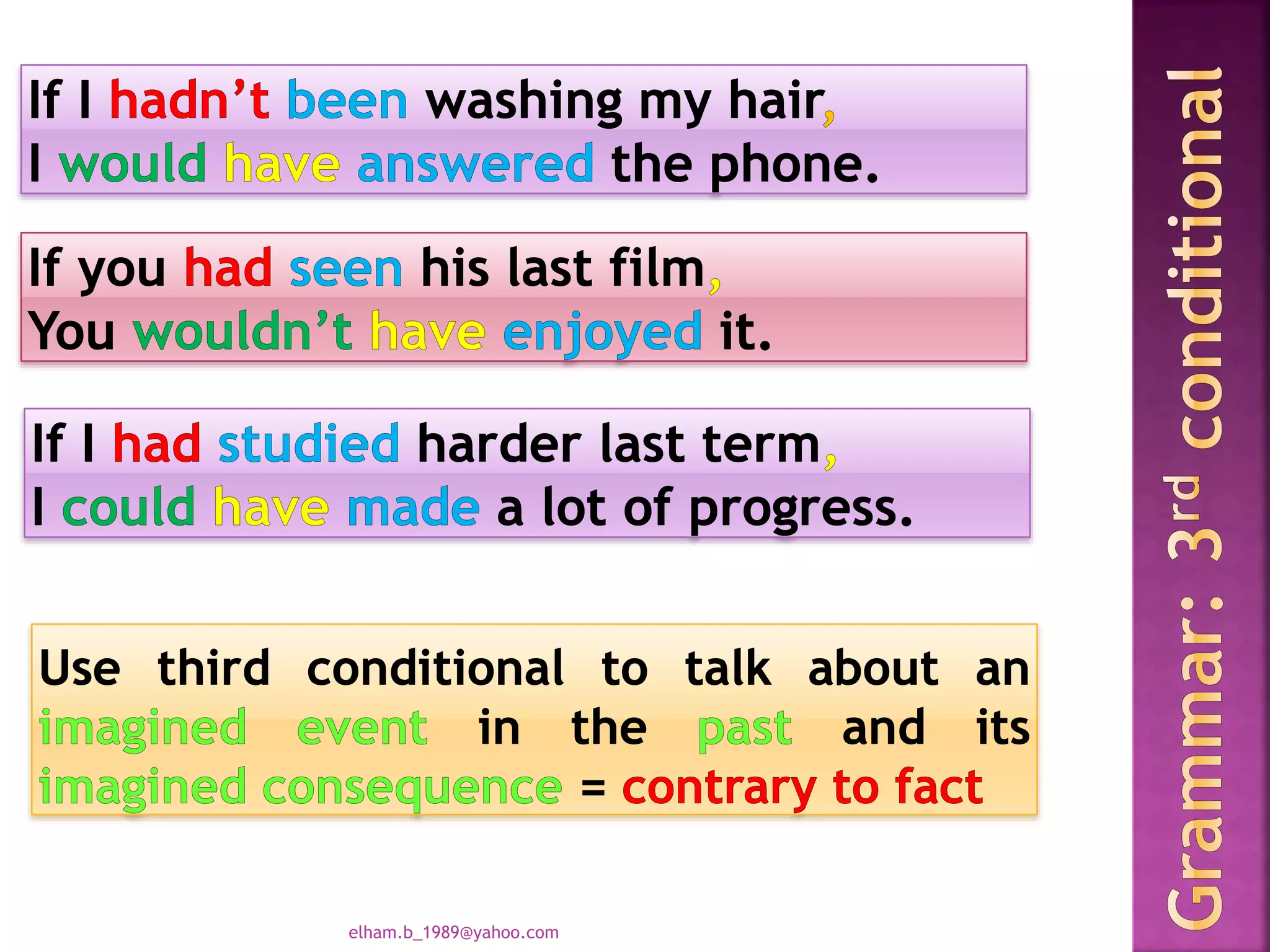 Grammar 3rd Conditional | PPTX