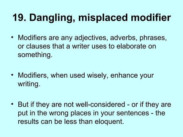 Grammar for Journalists