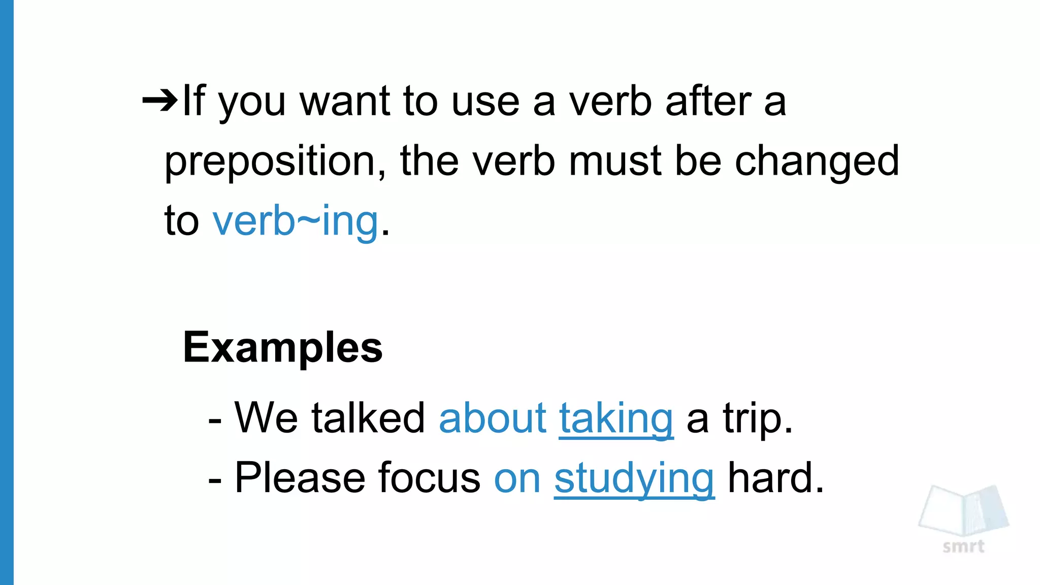 Grammar 5 1- verb patterns #1 | PPTX