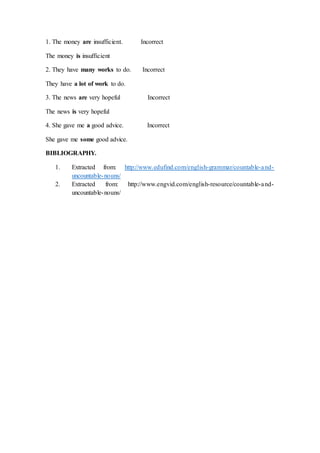 Grammar 5 contable and uncountable nouns | DOCX