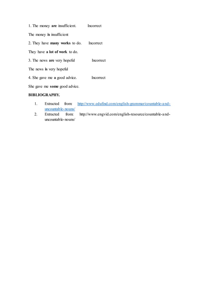 Grammar 5 contable and uncountable nouns | DOCX