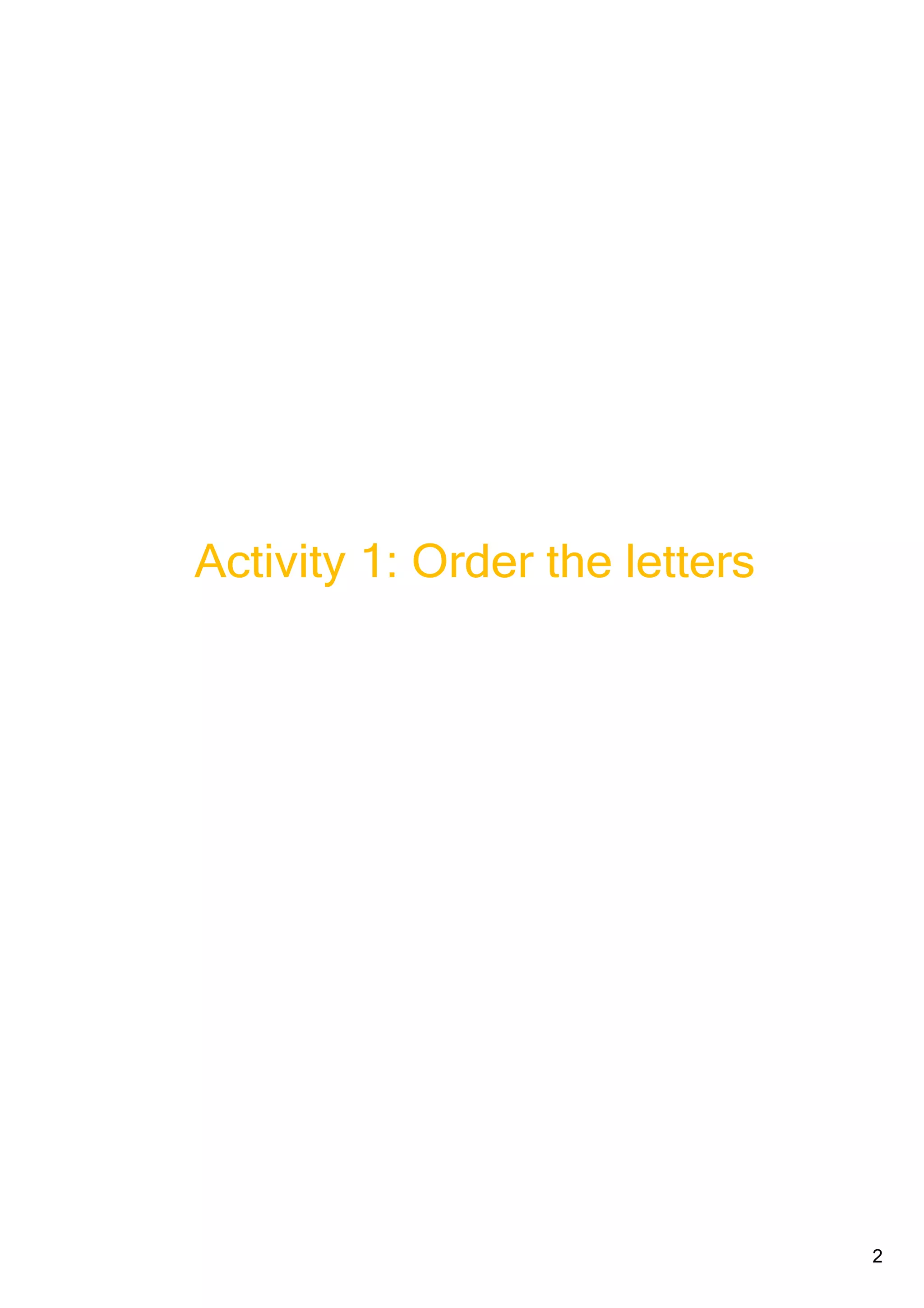Grammar 7 - Alphabetical Order | PDF