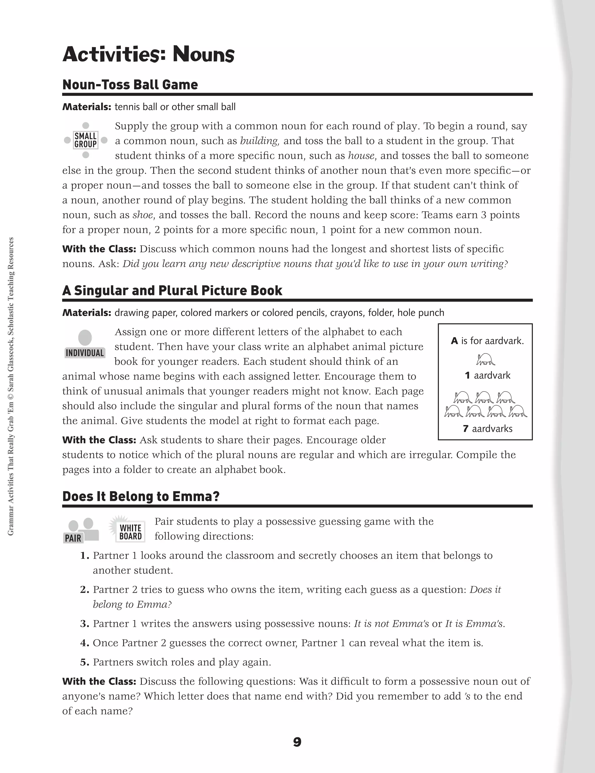 Grammar activities gr 3-5 | PDF