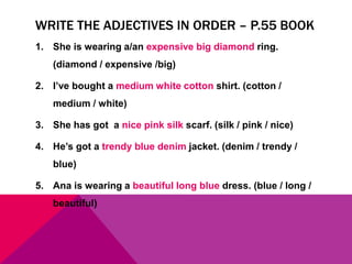 Grammar -> adjectives 8ºAno | PPT