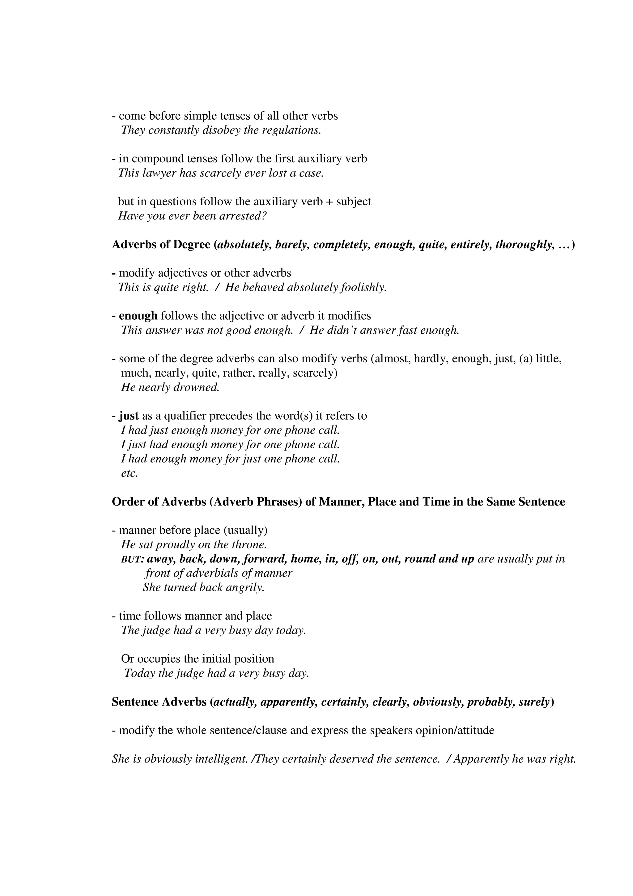 Grammaradverbs | PDF