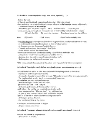 Grammar adverbs | PDF