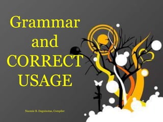Grammar and Correct Usage | PPTX