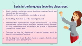 Grammar and lexis tkt | PPTX