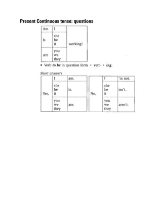 present continuous | DOCX