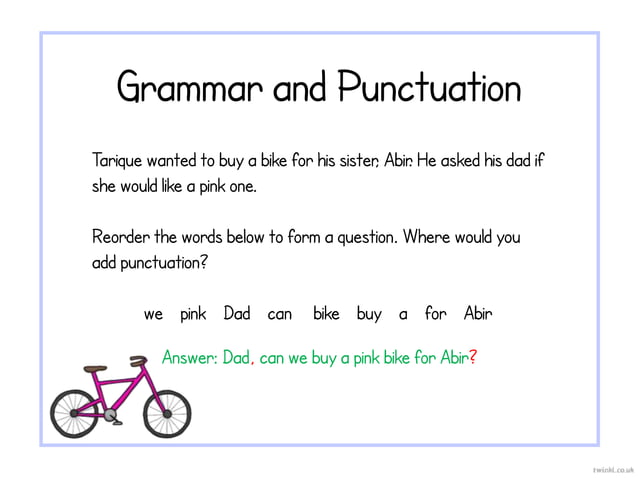 Grammar and punctuation | PPT