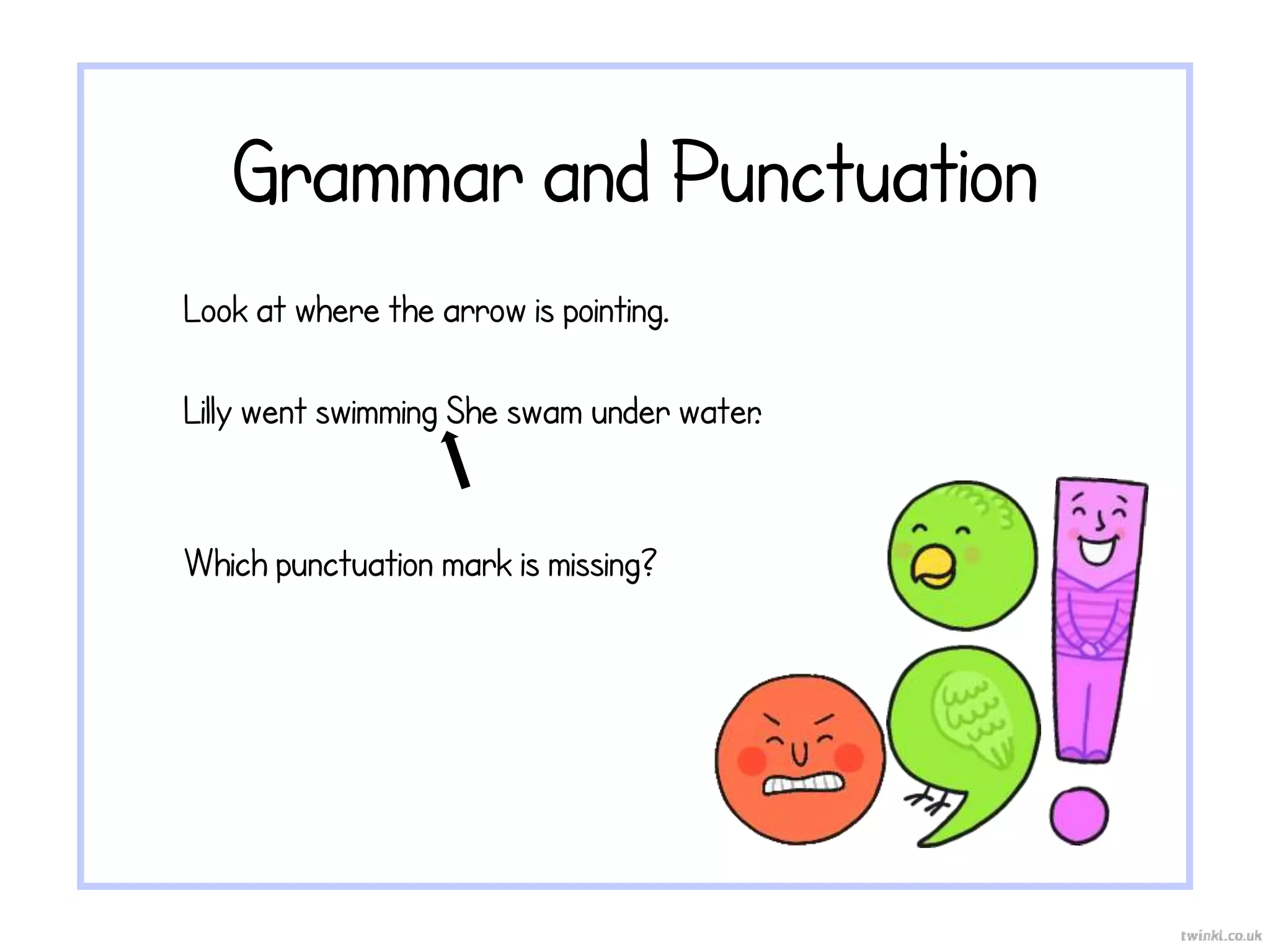Grammar and punctuation power point | PPT