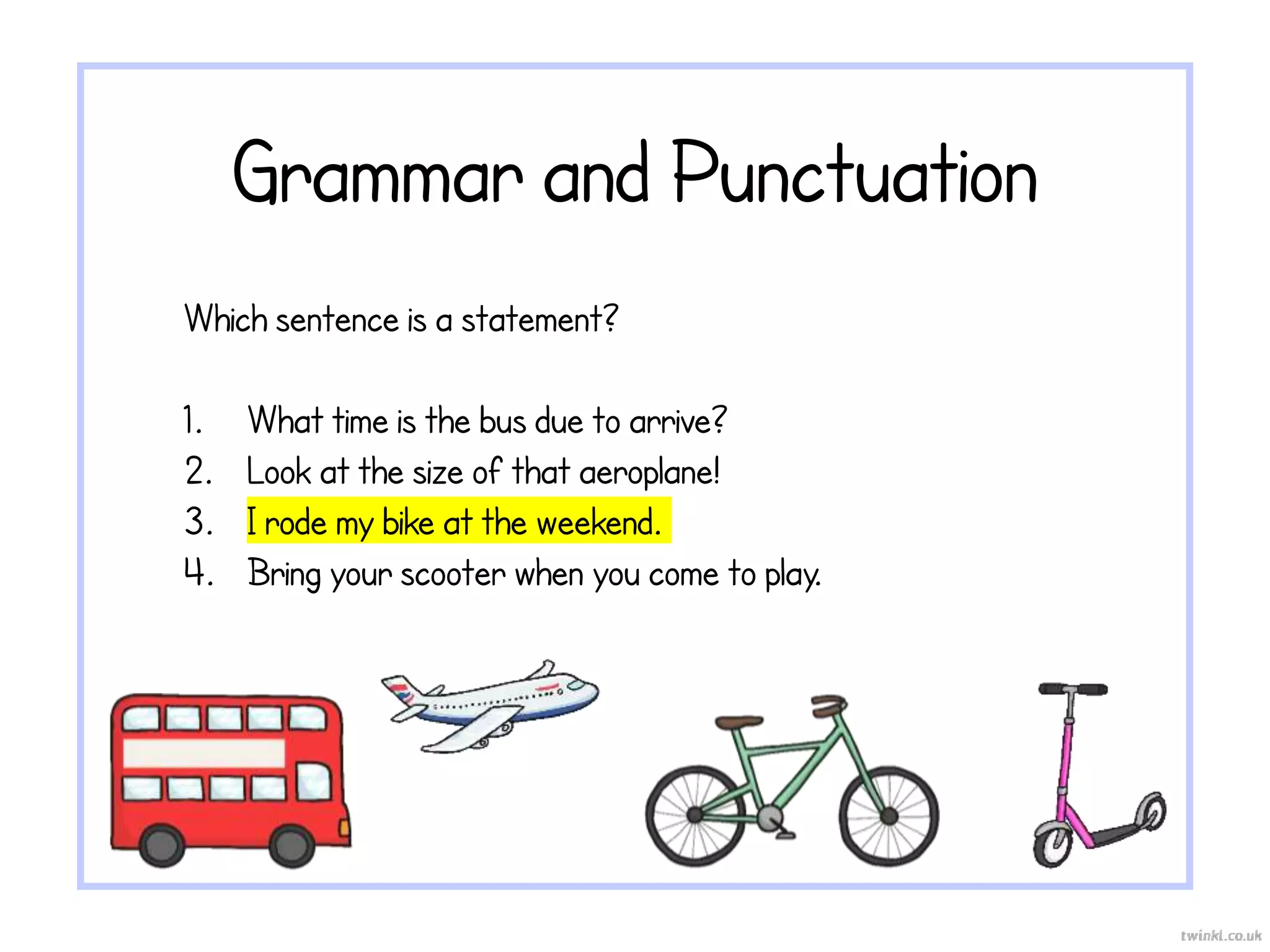 Grammar and punctuation power point | PPT