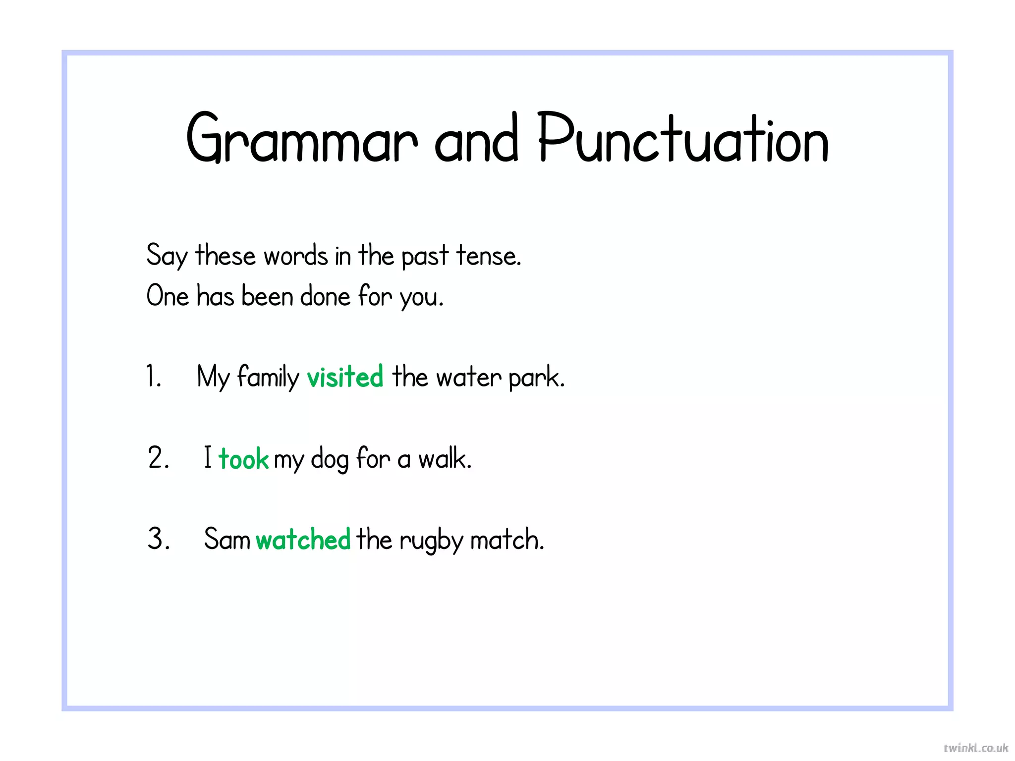 Grammar and punctuation power point | PPT