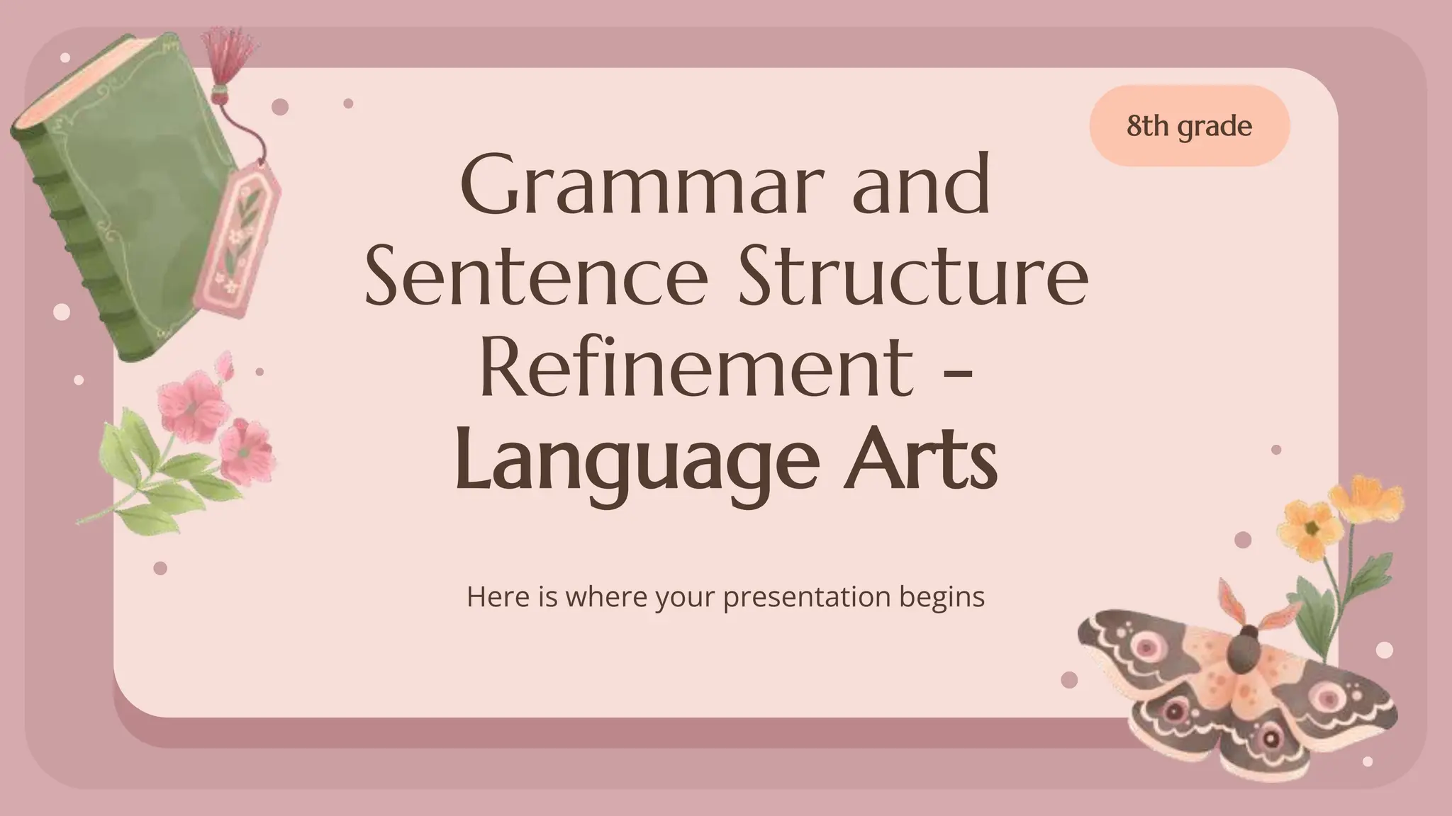 Grammar and Sentence Structure Refinement - Language Arts - 8th grade ...