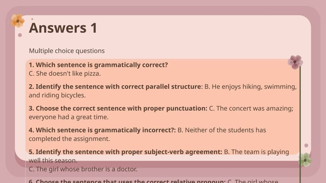 Grammar and Sentence Structure Refinement - Language Arts - 8th grade ...