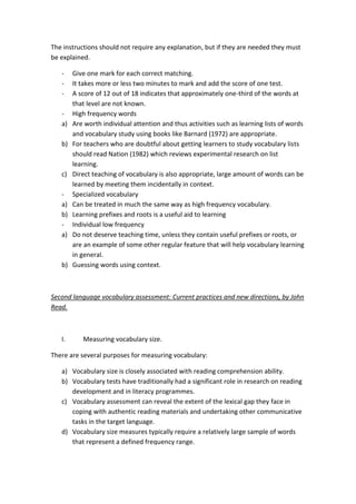 Grammar and vocabulary | PDF