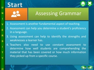 Grammar assessment | PPTX
