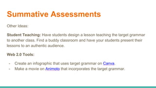 Grammar Assessments | PPTX