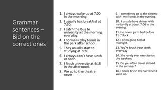 Grammar auction game | PPTX