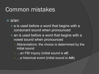 Grammar basics a c | PPTX